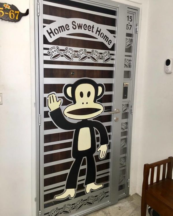 Kato 3D HDB Gate with Gateman z10 Fingerprint Digital Lock with other ...