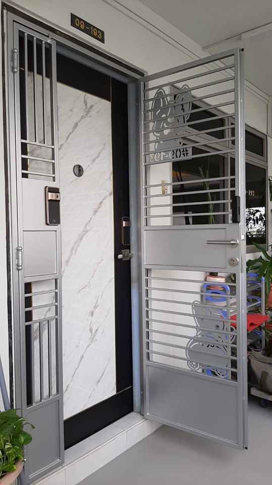 My Digital Lock Latest HDB Gate Design matches Interior Designer HDB ...