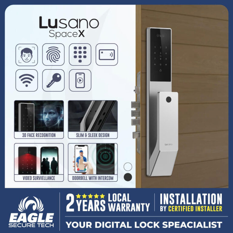 Lusano Space X Digital Lock with door viewer, 2025 Latest, $899 for HDB ...